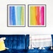 Bright Color Watercolor Print Rainbow Abstract Art - Etsy