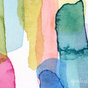 Bright Watercolor Prints Colorful Wall Art Printable - Etsy