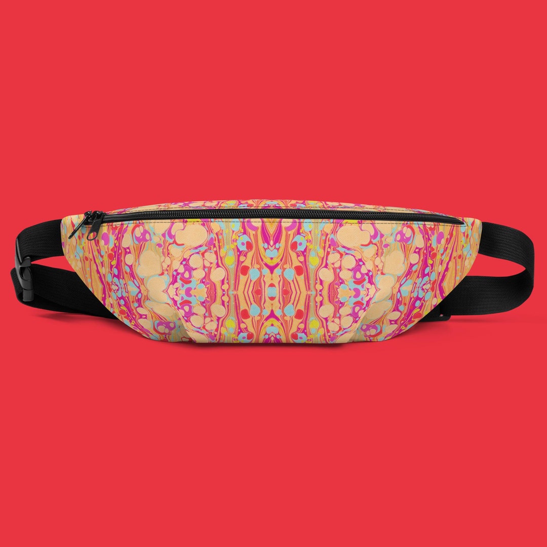 Rave Fanny Pack Psychedelic Bum Bag Colorful Travel Bag - Etsy
