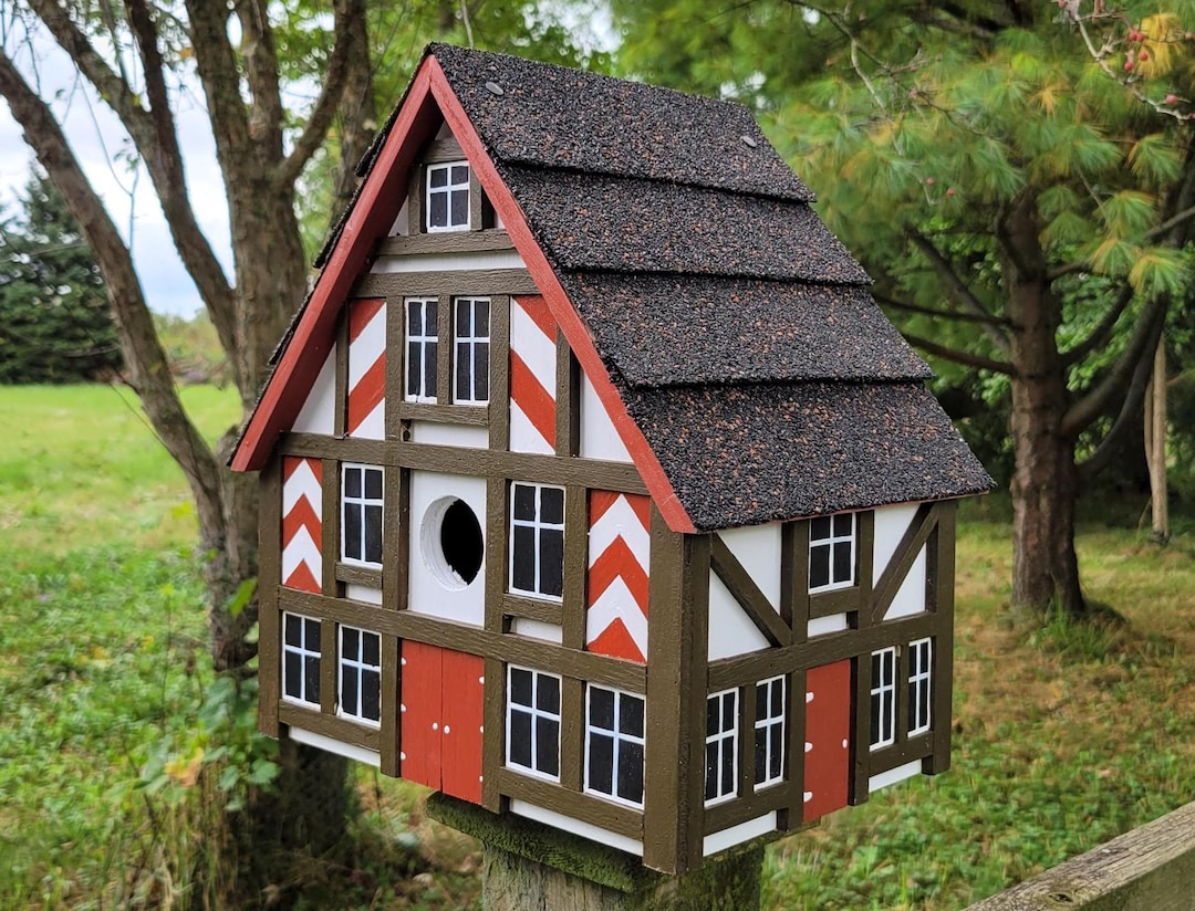 Medieval Birdhouse, Tudor Birdhouse, Charming Birdhouse, Functional ...