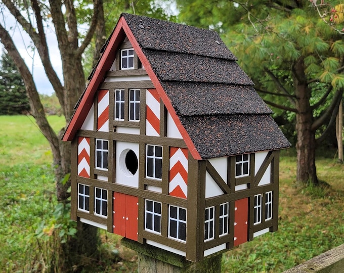 Colonial Birdhouse, Williamsburg Bird House, Handmade Birdhouse ...