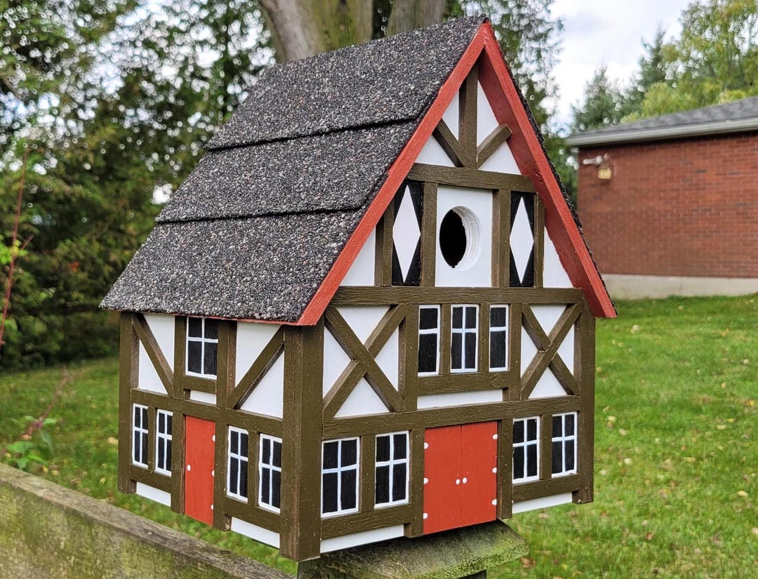 Medieval Birdhouse, Tudor Birdhouse, Charming Birdhouse, Functional ...