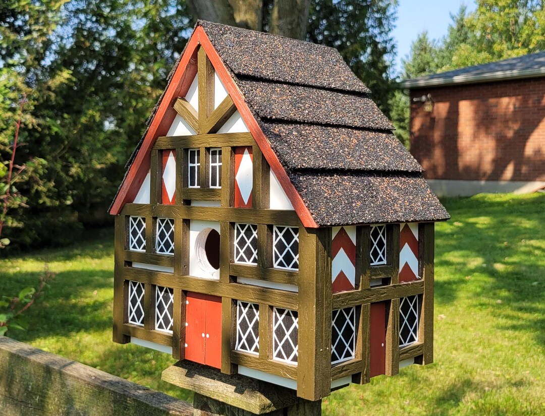Medieval Birdhouse, Tudor Birdhouse, Charming Birdhouse, Functional ...