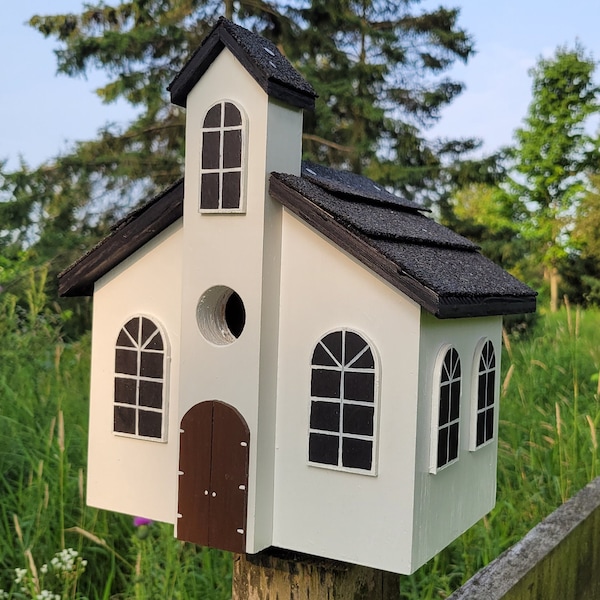 Church Bird House - Etsy