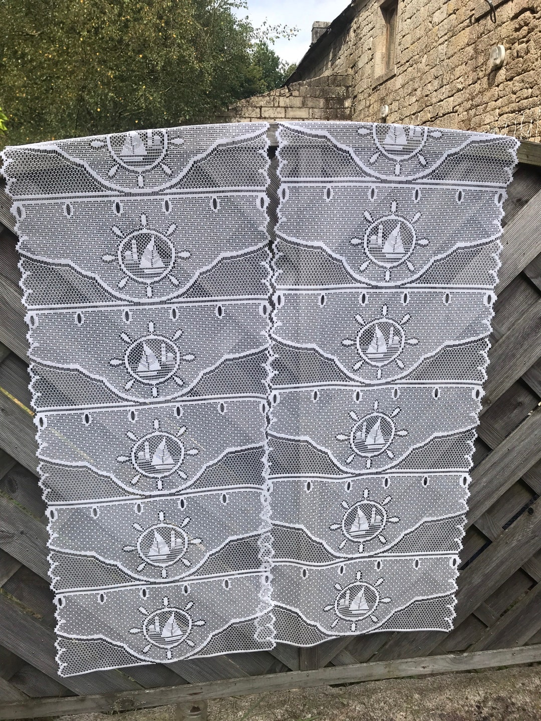 French Cafe Curtain Window Panel Curtain, Vintage Curtain. - Etsy