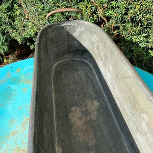 Vintage Copper Trough Herb Planter Condiment Storage, Garden Planter ...