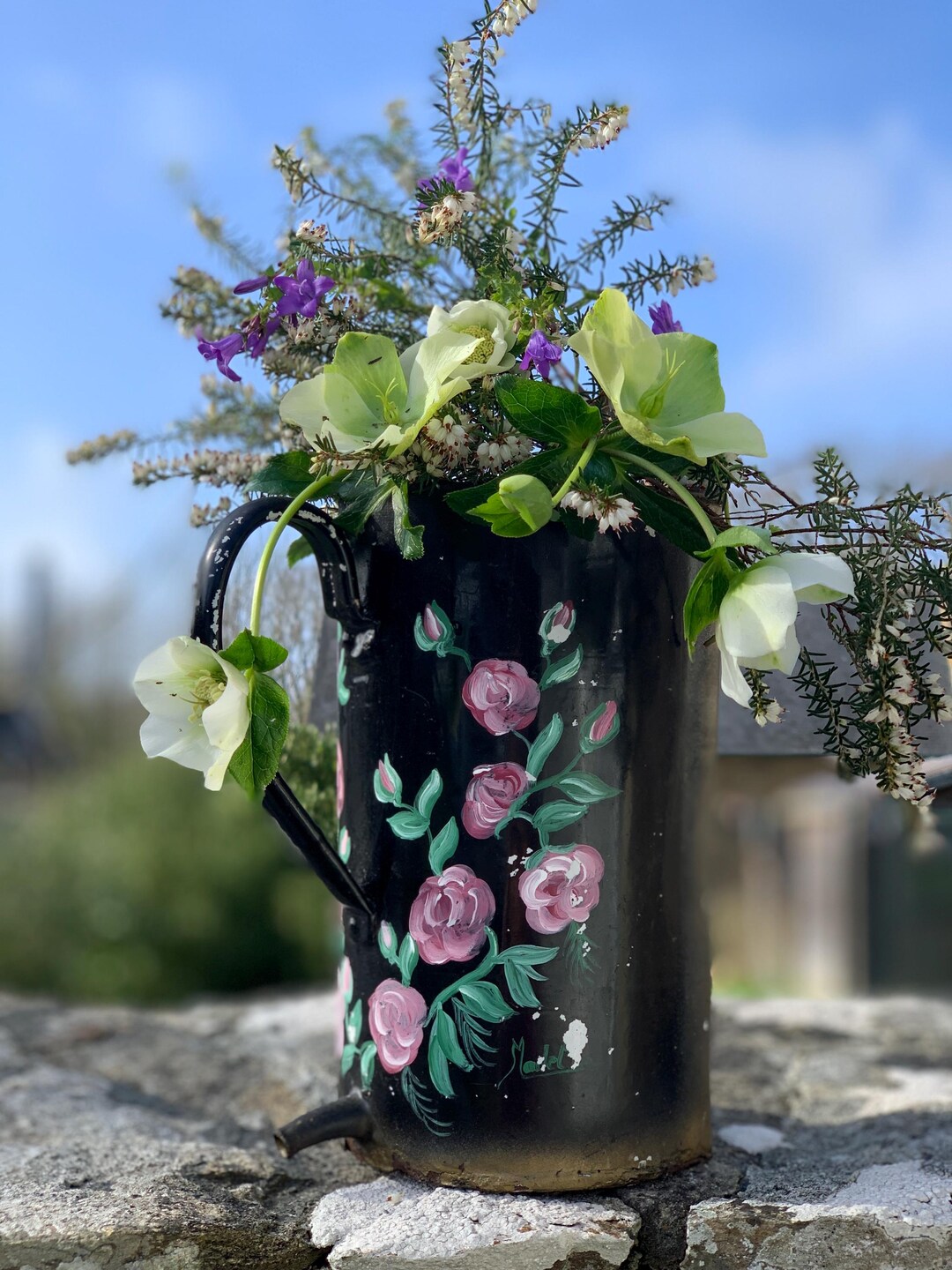 Enamel Planter Storage Jug Irrigation Jug - Etsy