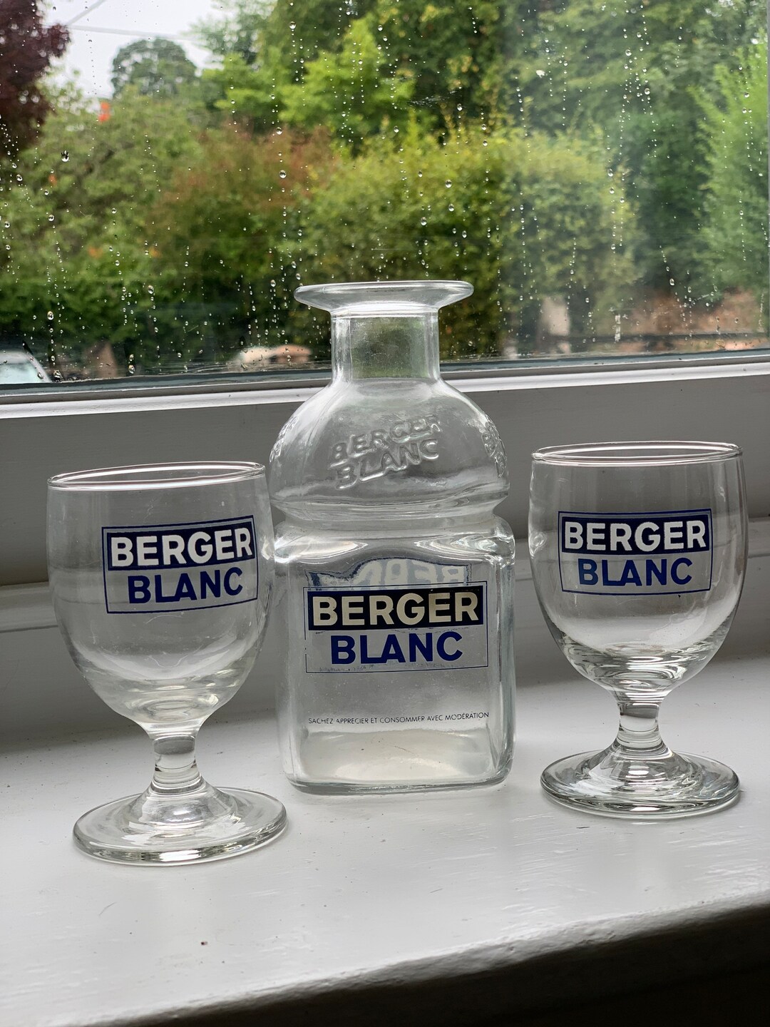 French Pastis Berger Carafe Set Glass Water Carafe Bar Cafe - Etsy