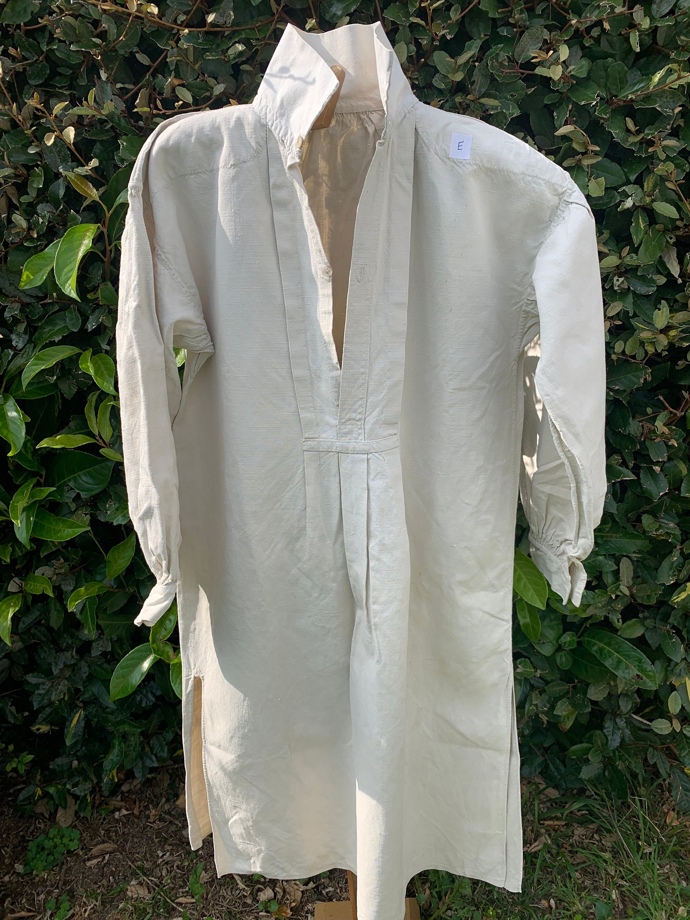 Antique French Linen Shirt , French Farmer, Peasant Antique French Linen Shirt , French Farmer, Peasant