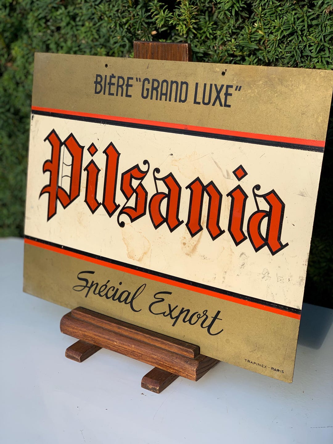 French Advertising Sign Pilsania Special Export - Etsy