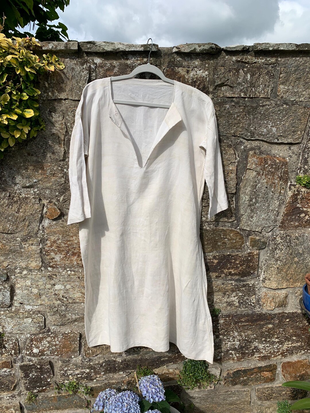 French Linen Smock Farmer Peasant, Re-enactments , Vintage Costume ...