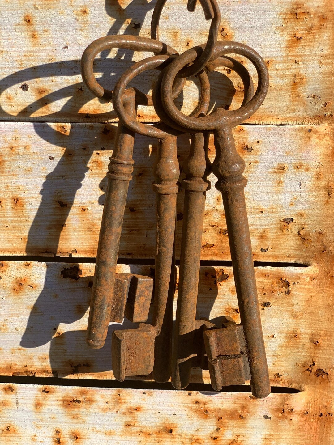 Antique French Keys Set of 4 Keys Large - Etsy