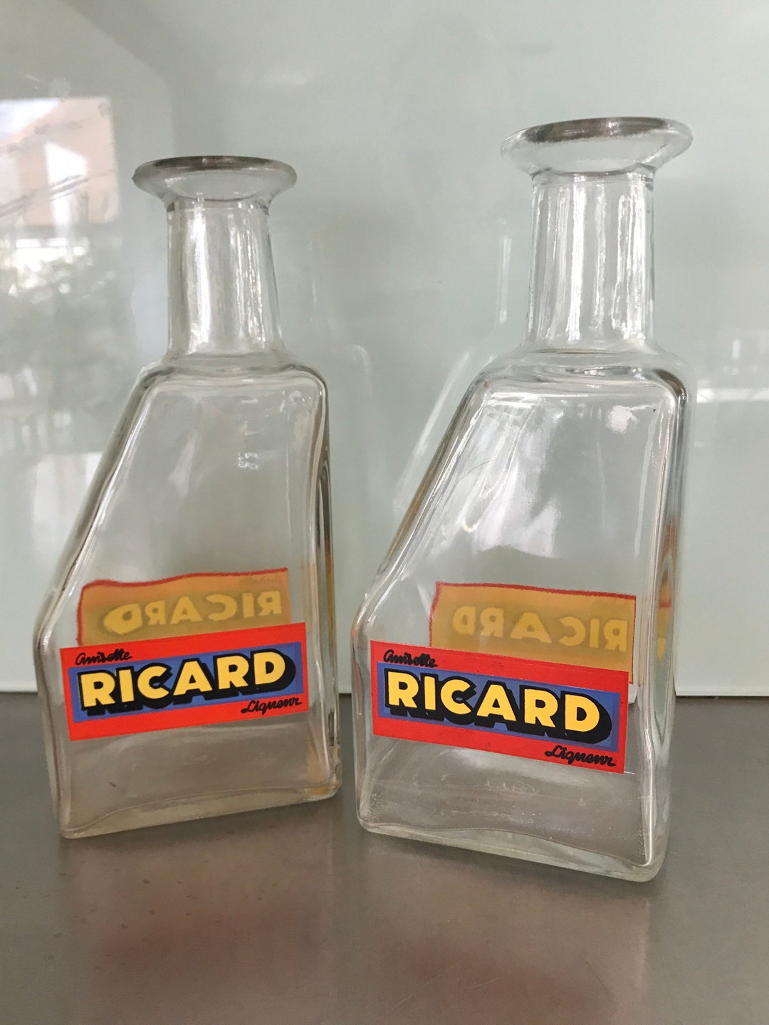 French Ricard Clear Glass Water Carafe, French Cuisine - Etsy