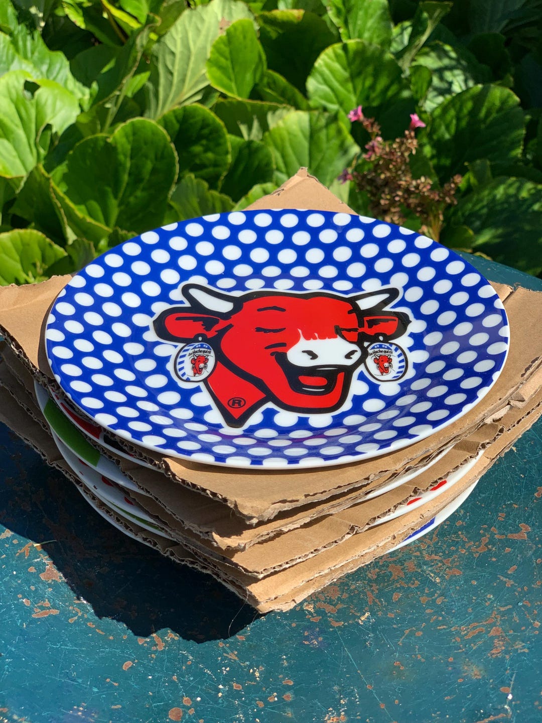 Set Laughing Cow Plates French Porcelain - Etsy