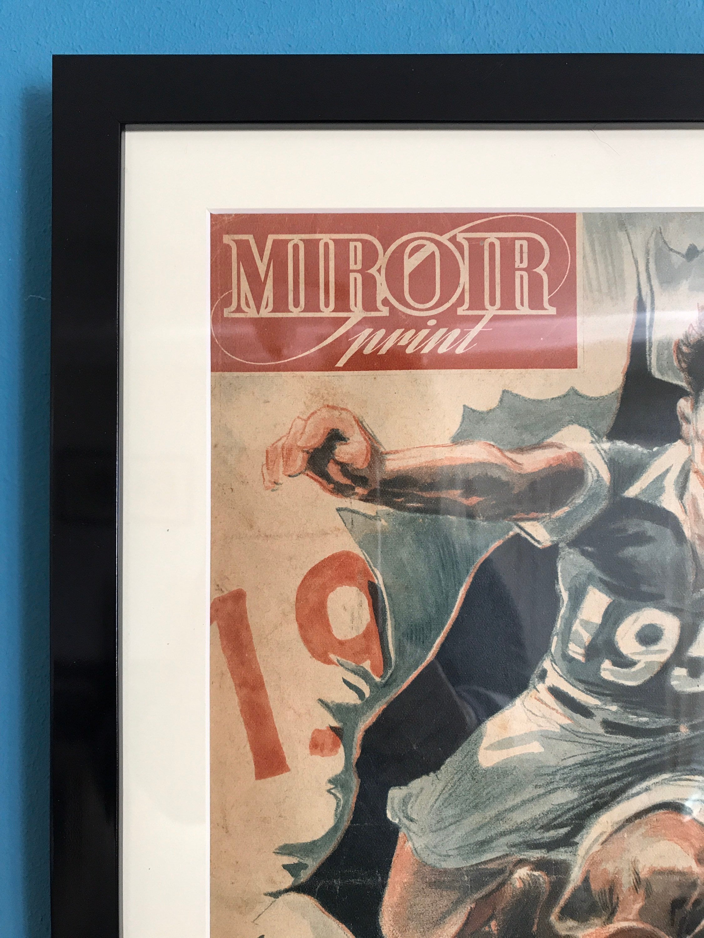 1950 Sports Magazine Cover from a 1950's French | Etsy