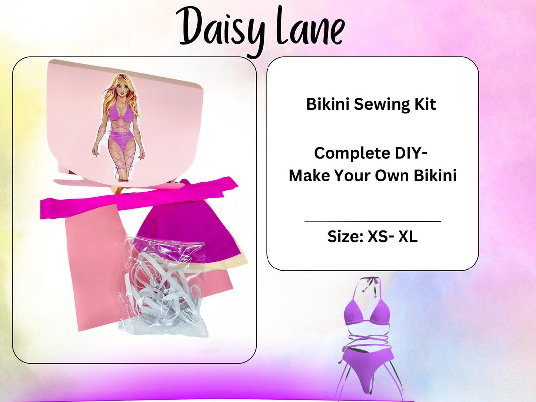 Daisy Lane Rave Bikini Set Sewing Kit – Complete DIY Sewing Kit With ...