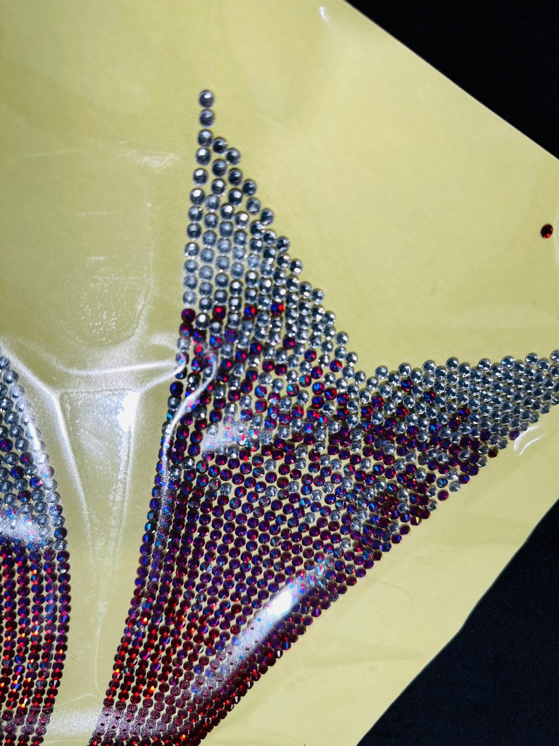 Bikini Rhinestone Transfer/ Gradient Ombre Rhinestone Template - Etsy