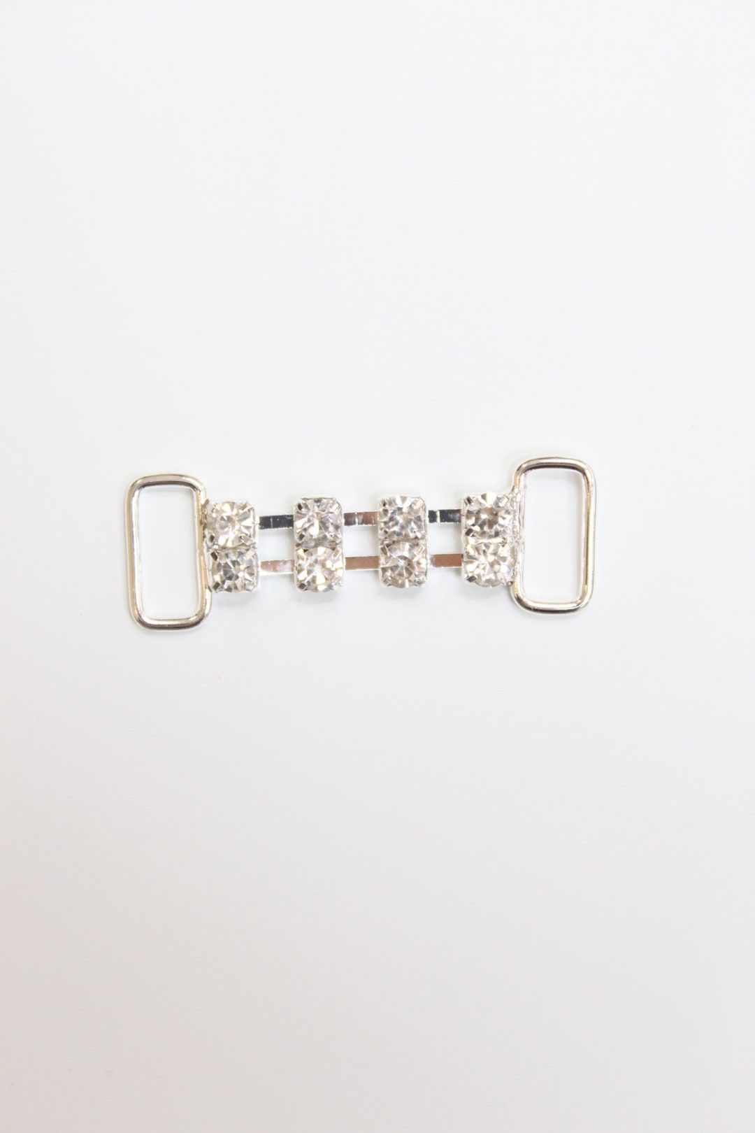 Double Rhinestone Chain Connector, Crystal Clear, 1 3/4", Set of 2 - Etsy