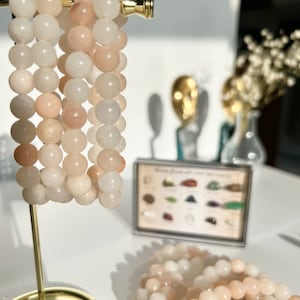 8mm Peach Aventurine, Bead Bracelet, Crystal Jewelry, Beaded Bracelets ...