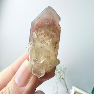 Red Phantom Quartz, Hematite Quartz Points, Iron Inclusions, Hematoid ...