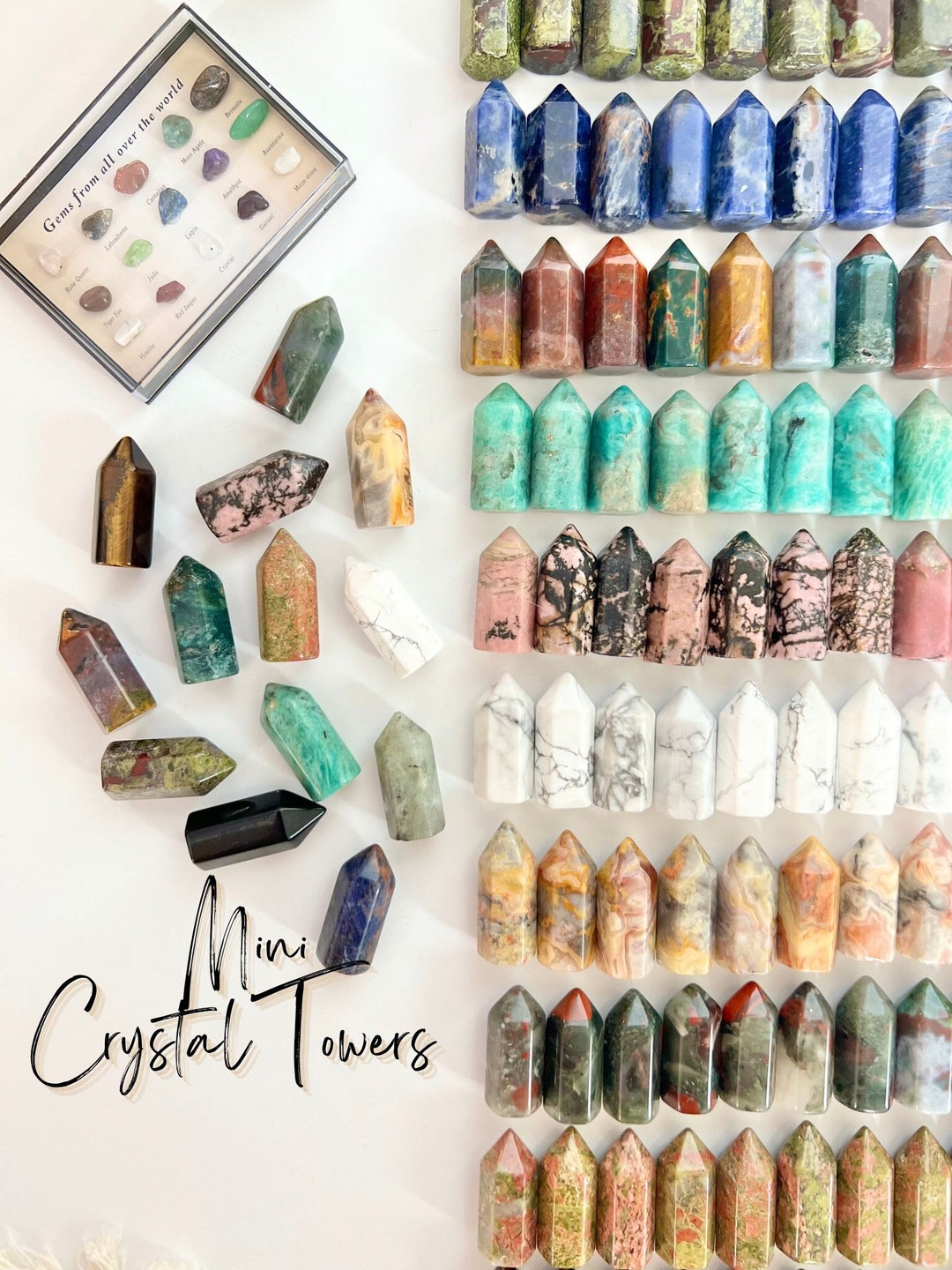 Mini Crystal Tower, Crystal Point, Tiny Crystals, Pocket Stone, You ...