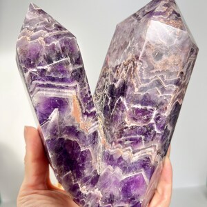 Amethyst Twin Tower, Chevron Amethyst. Dream Amethyst, Jumbo Sized ...