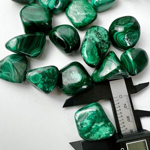 Malachite Tumble, Natural Malachite Crystal, Tumbled Stones, Pocket ...