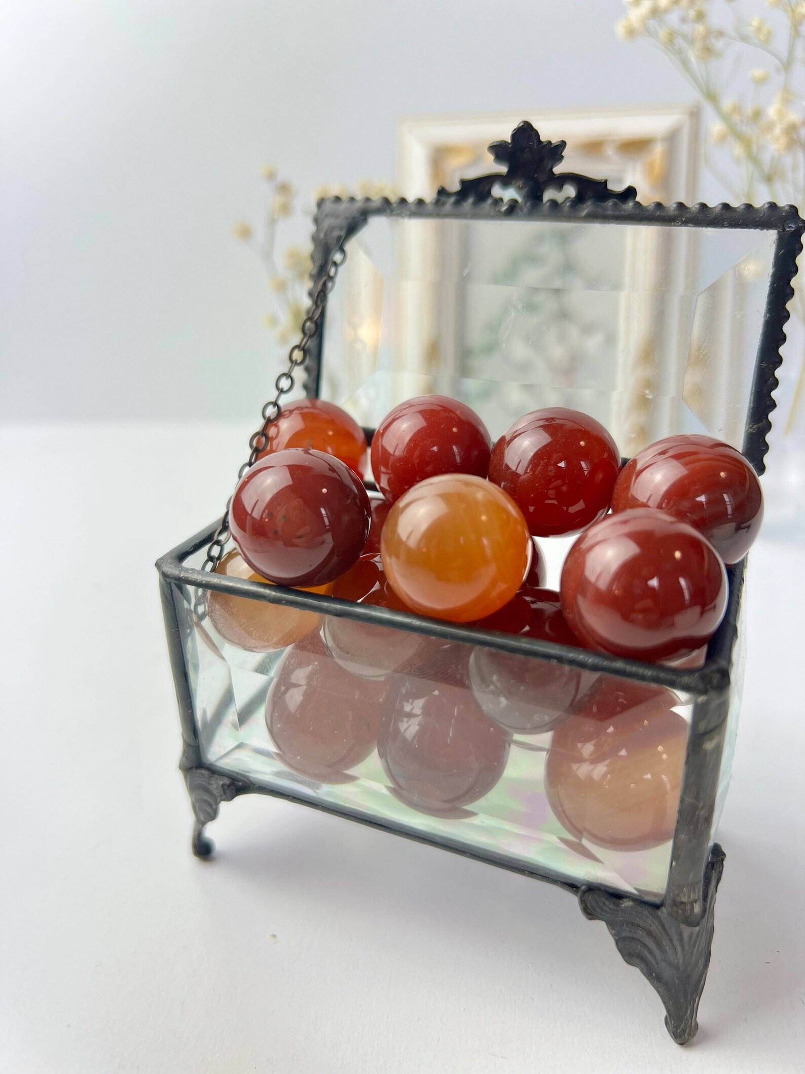 Mini Carnelian Spheres, Crystal Sphere, Red Orange Crystals, Agate Ball, Healing Crystals ...