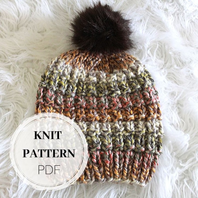 THE RIDGE BEANIE // Infant to Adult Knitting Pattern Womans - Etsy Canada