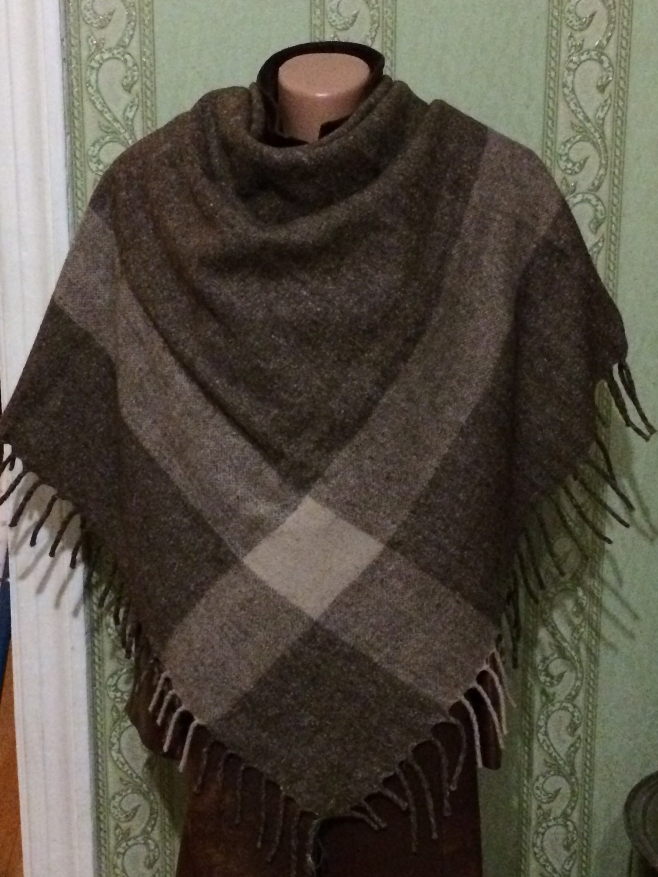 45 Ancient Russian Wool shawl large warm kerchief Vintage | Etsy