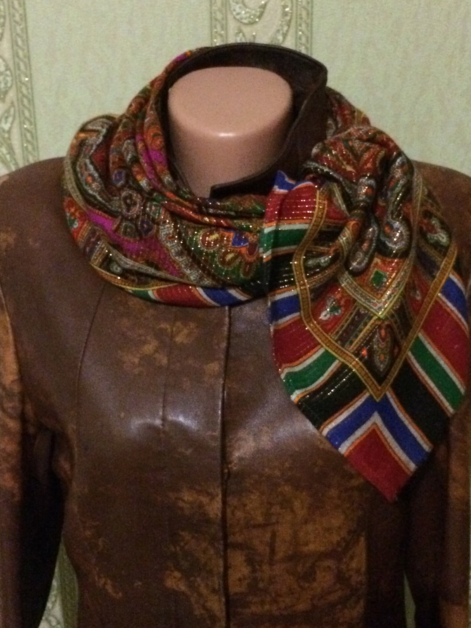 99 Scarf 70 Years Old Antique Acrylic Fiber Floral Bright | Etsy