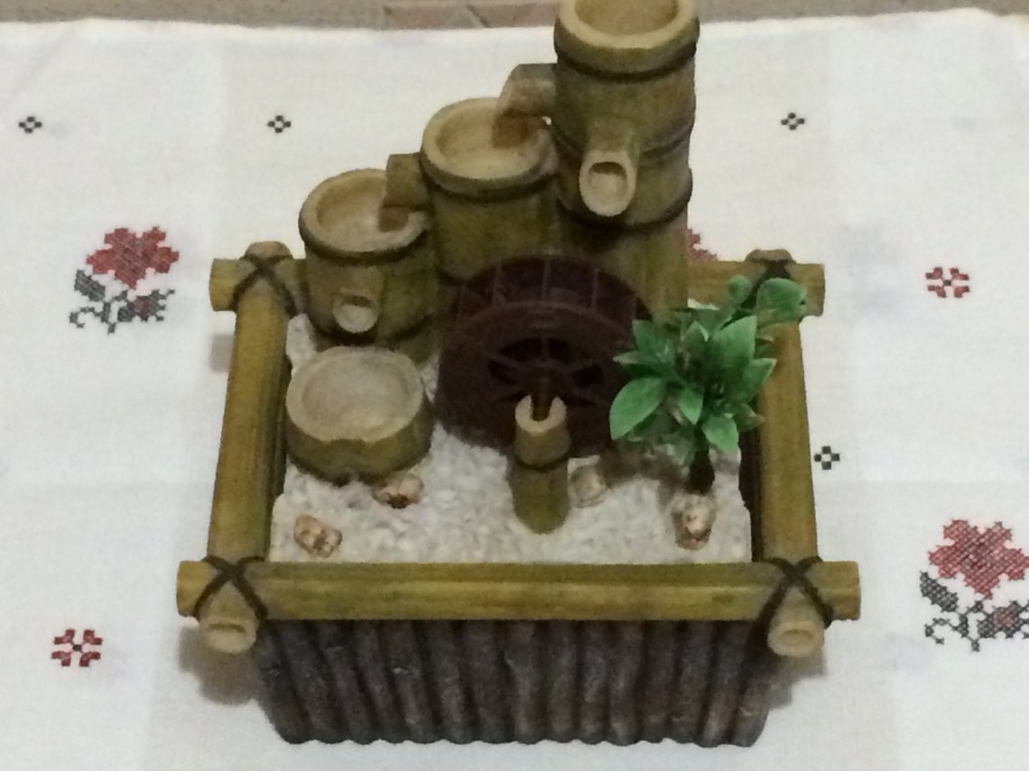 Fountain decorative tabletop Water mill humidifier | Etsy