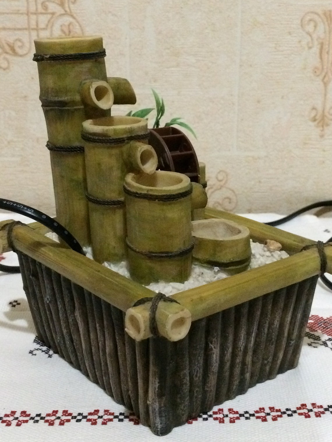 Fountain decorative tabletop Water mill humidifier | Etsy