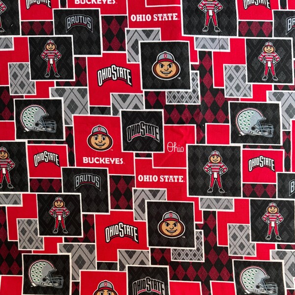 Ohio State Fabric - Etsy
