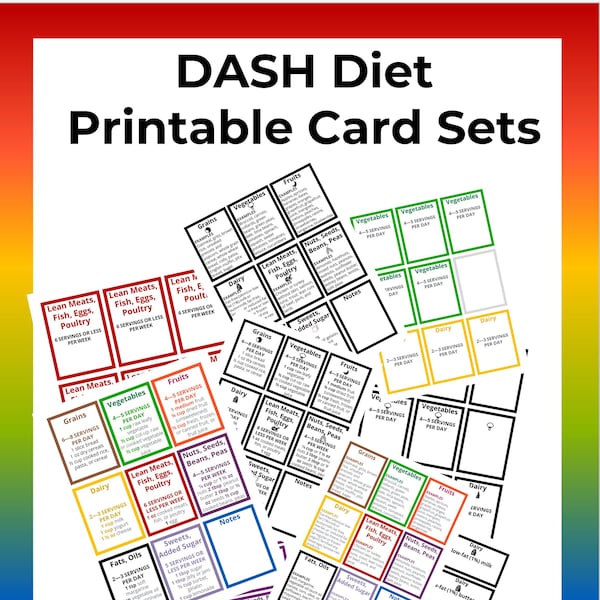 Dash Diet Meal Plan - Etsy