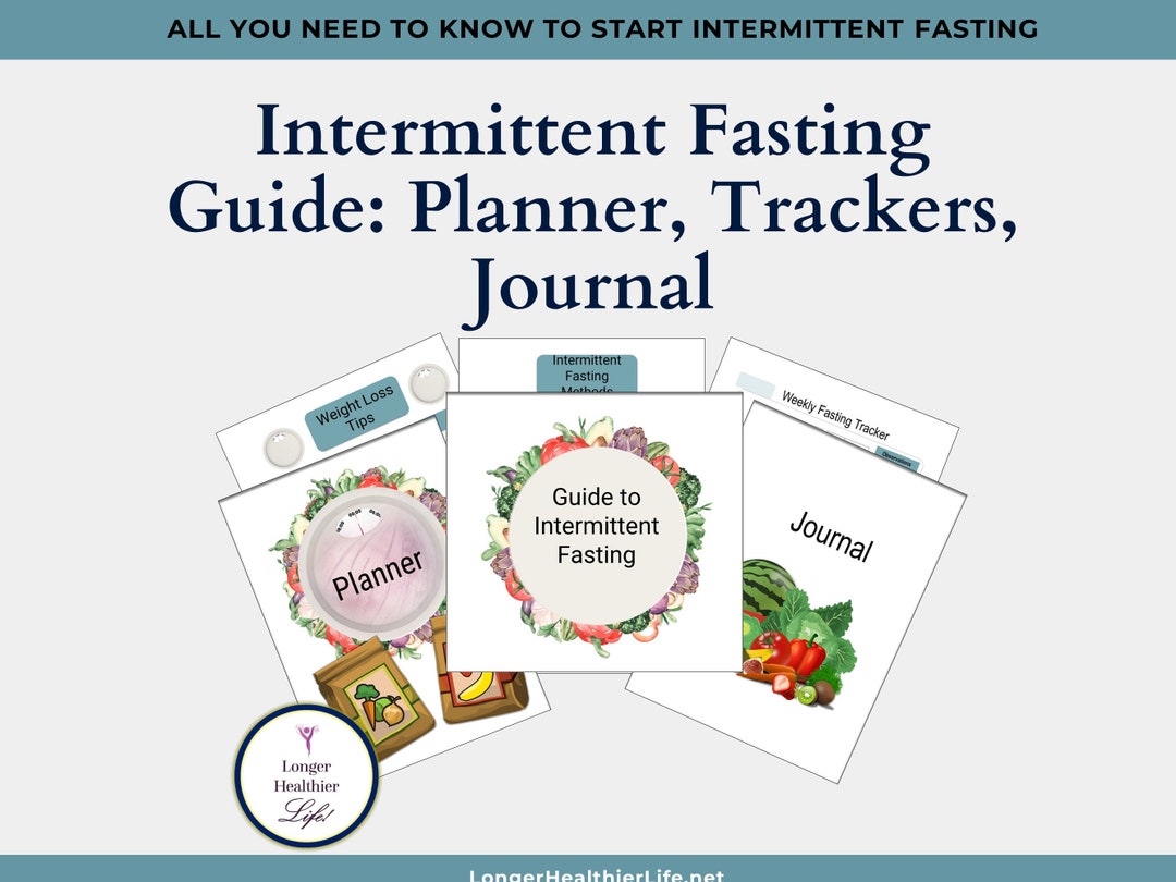 Intermittent Fasting Guide: Planner, Trackers, and Journal - Etsy