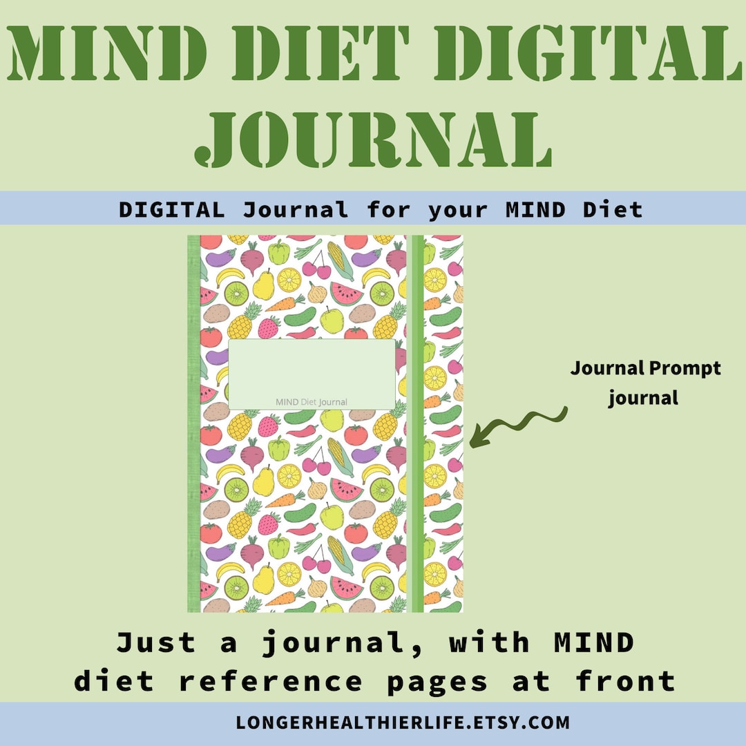 MIND Diet Prompt Journal, Digital Prompt Journal, Journal Prompt ...