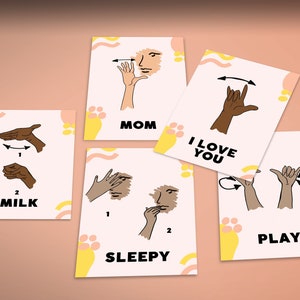 ASL Printable Flashcards for Kids | Learn Sign Language | 30 Vibrant ...