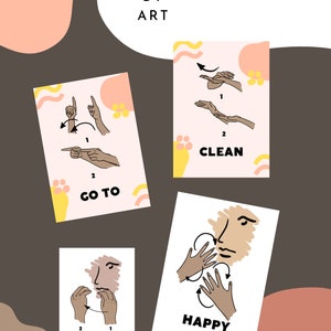 ASL Printable Flashcards for Kids | Learn Sign Language | 30 Vibrant ...