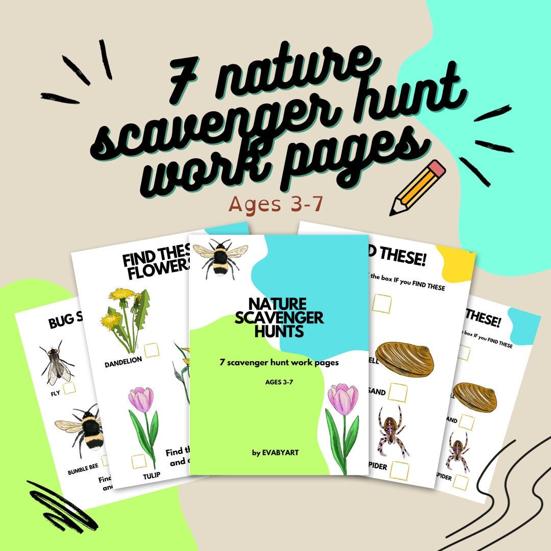 Nature Scavenger Hunt Printable| Camping Scavenger Hunt for ...