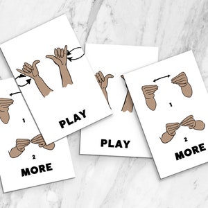 ASL Printable Flashcards for Kids | Learn Sign Language | 30 Vibrant ...