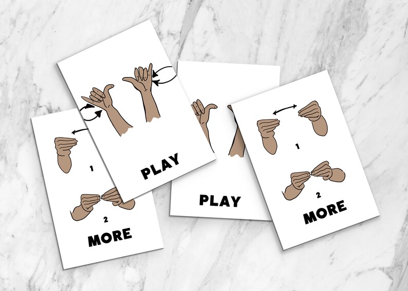 ASL Printable Flashcards for Kids | Learn Sign Language | 30 Vibrant ...