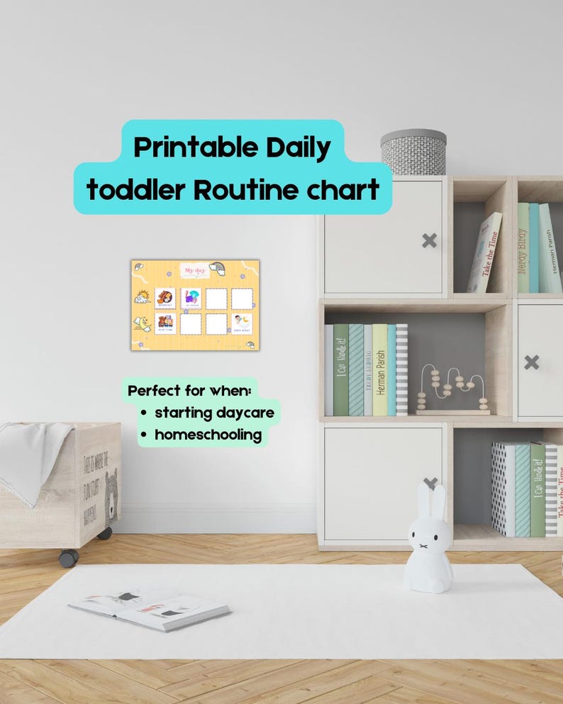 DAILY ROUTINE Board and Icons for Kids, Practical Life Cards ...