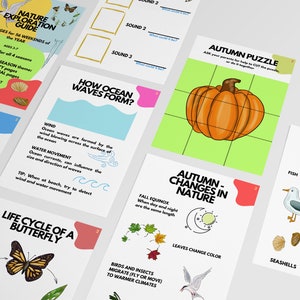 56 Page Nature Journal Homeschool, Seasonal Nature Study, Preschool ...