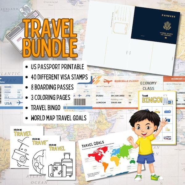 Pretend Passport - Etsy