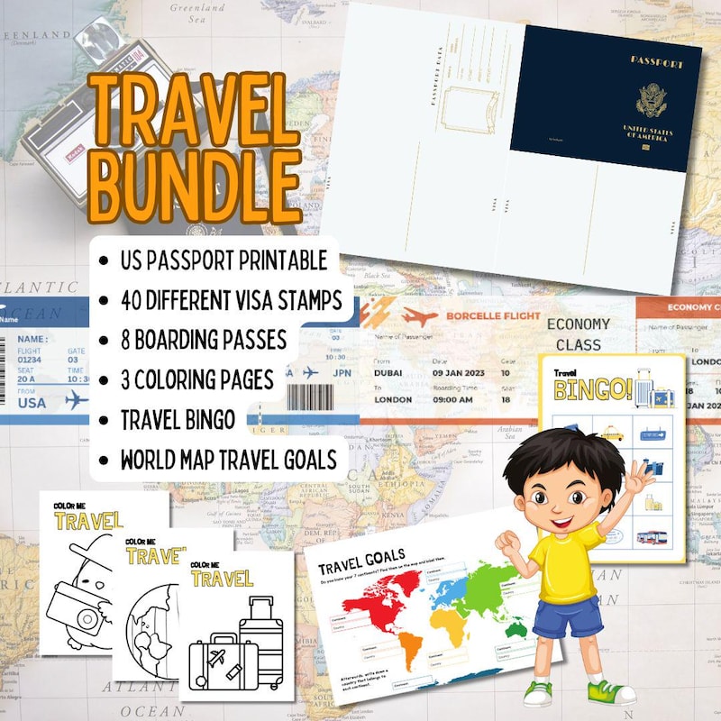 Pretend Passport - Etsy