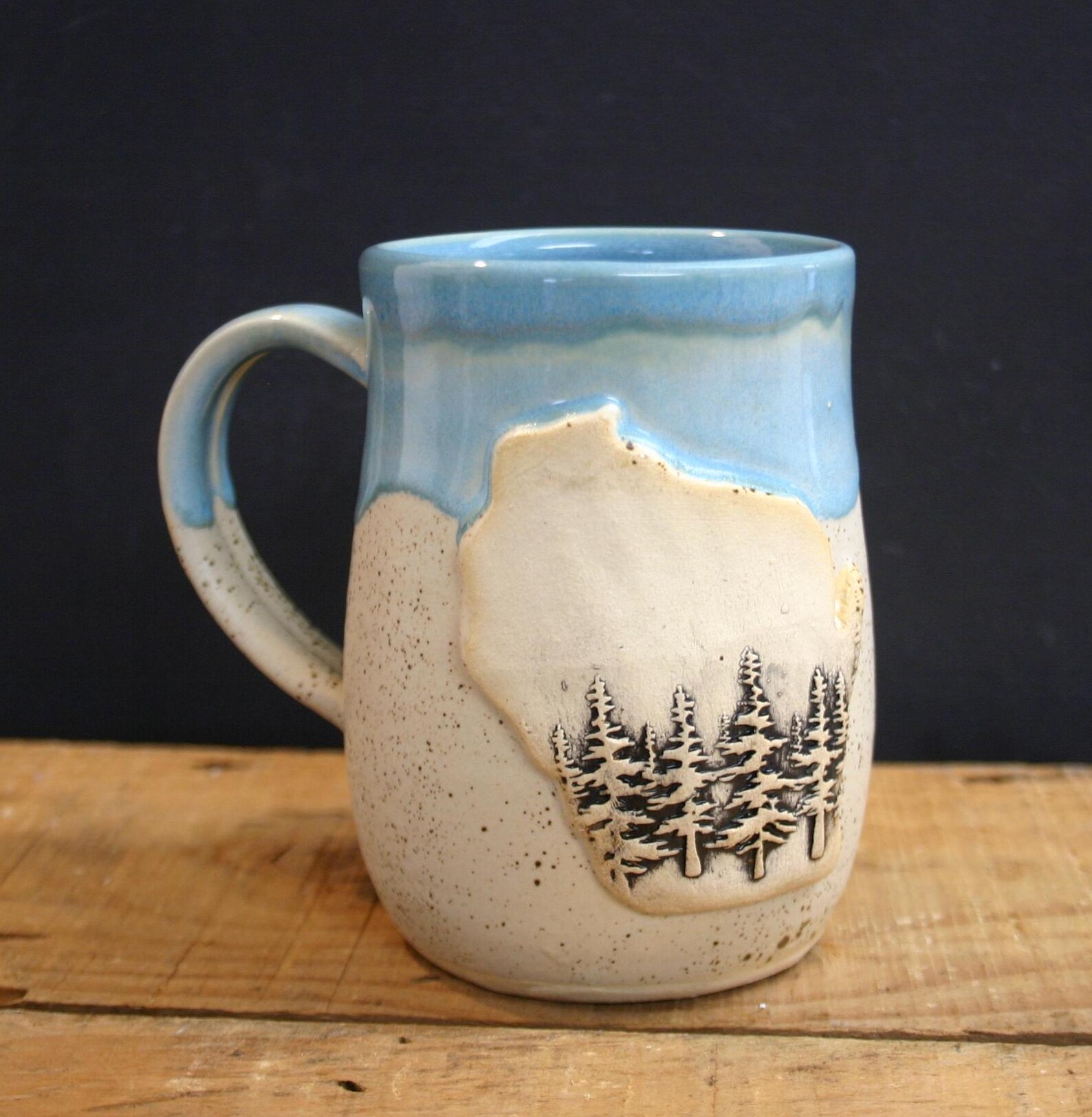 Wisconsin Mug - Blue Skies - Etsy