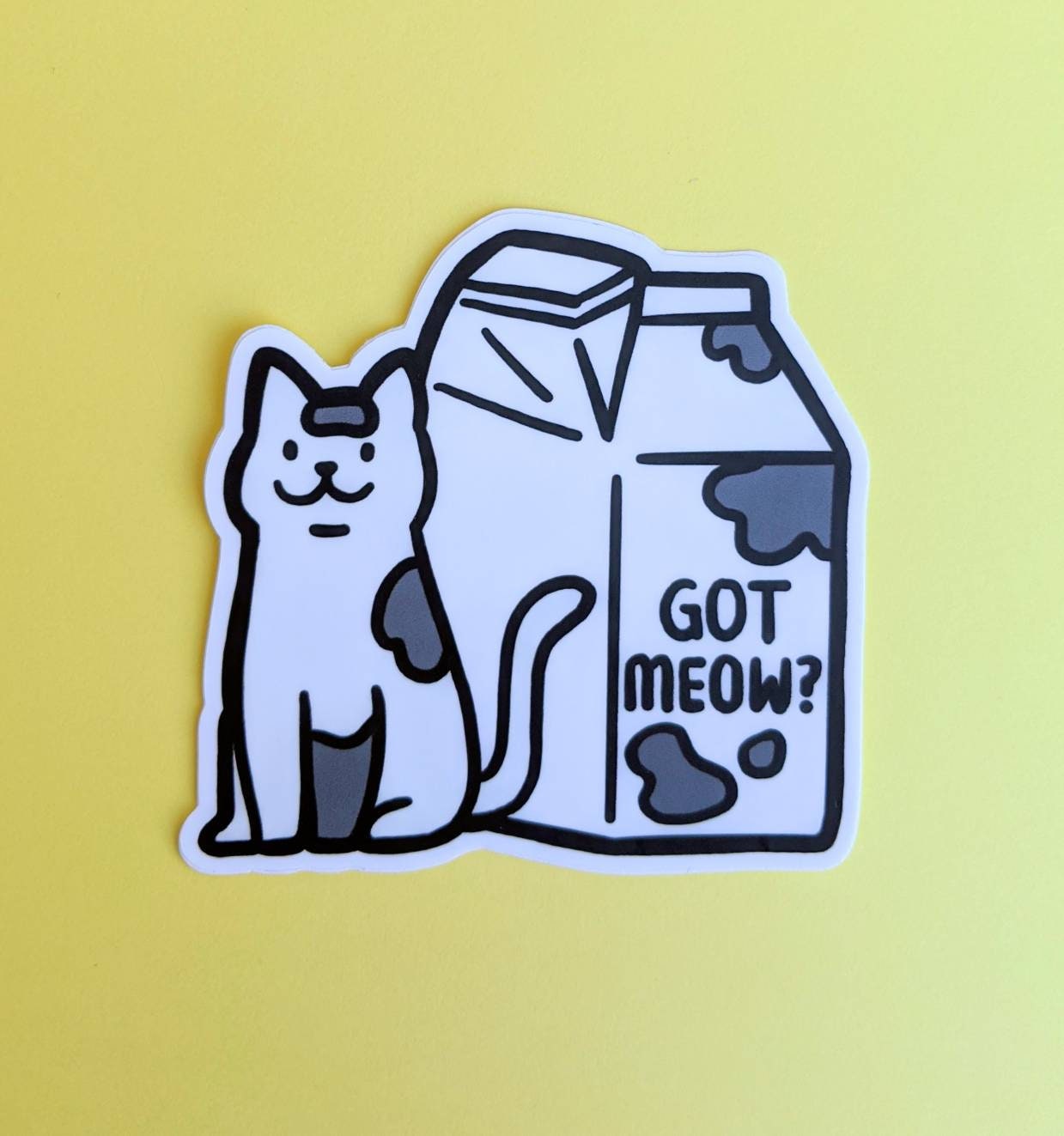 3 inch vinyl cat sticker | Etsy