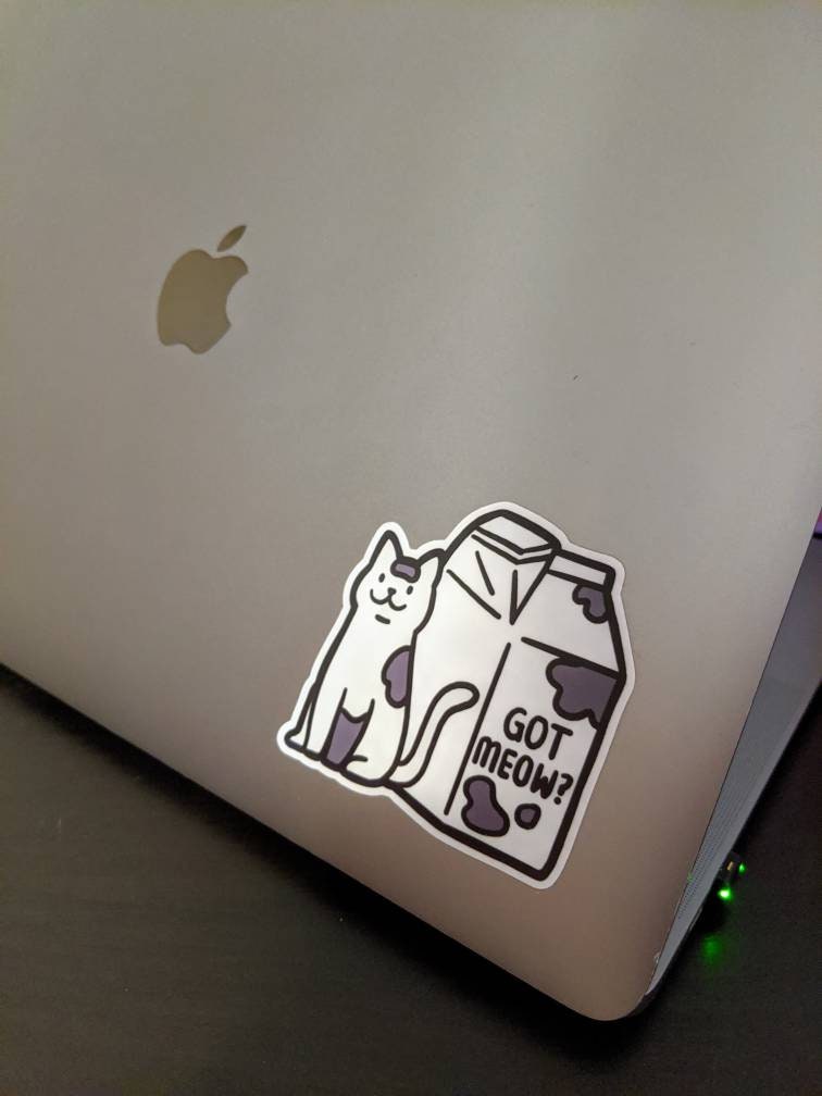 3 inch vinyl cat sticker | Etsy