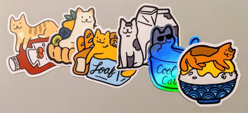 3 Inch Vinyl Cat Sticker | Etsy